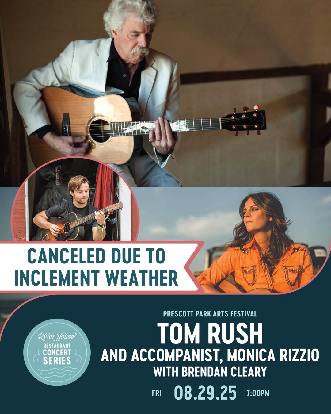 Canceled: Tom Rush and accompanist Monica Rizzio with Brendan Cleary ...